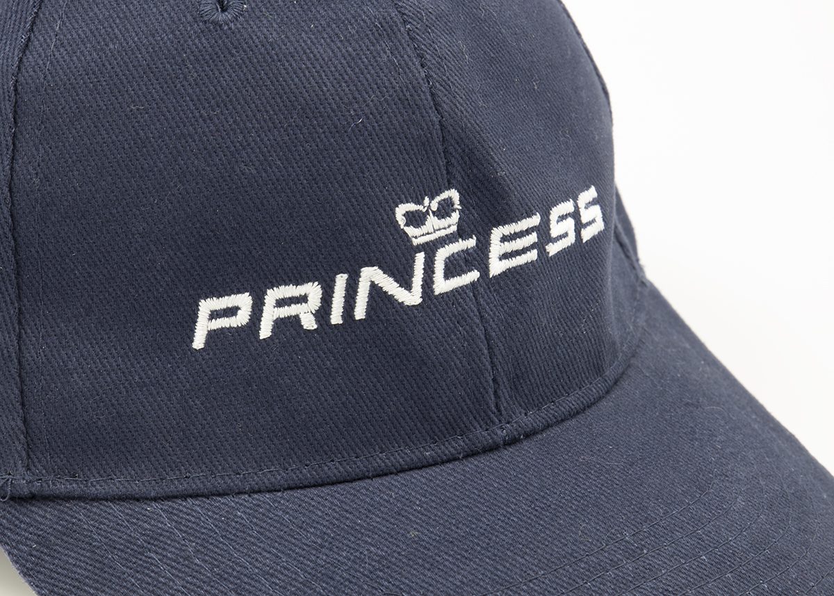 Princess Logo Navy Cap - Princess Motor Boat Parts