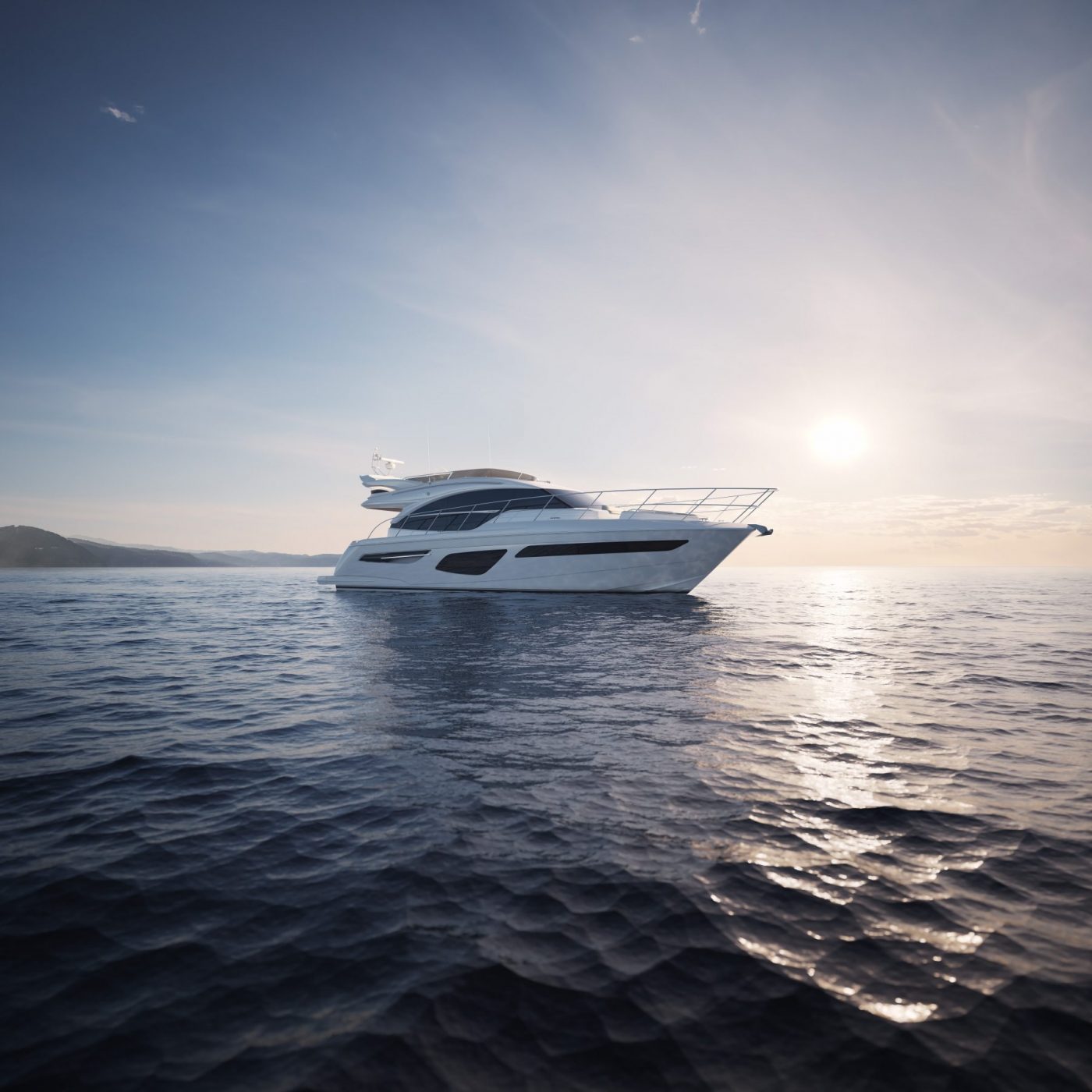 The all-new Princess 55 Flybridge Yacht - Princess Motor Yachts