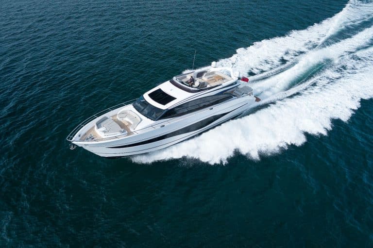 New imagery of the Princess S80 launched at Cannes Yachting Festival