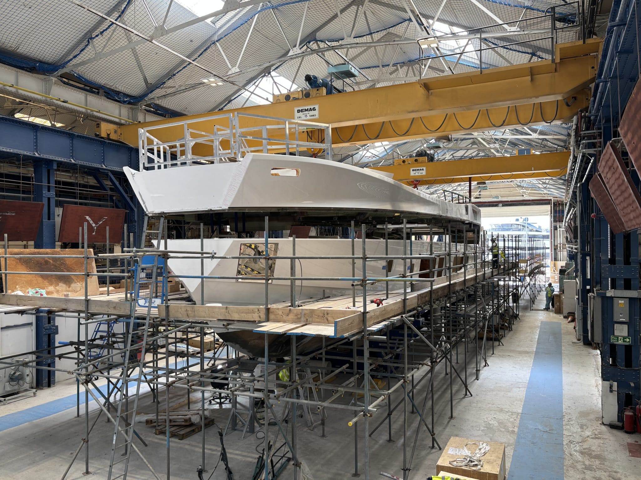 Superyacht Progress – Princess X90 in-build